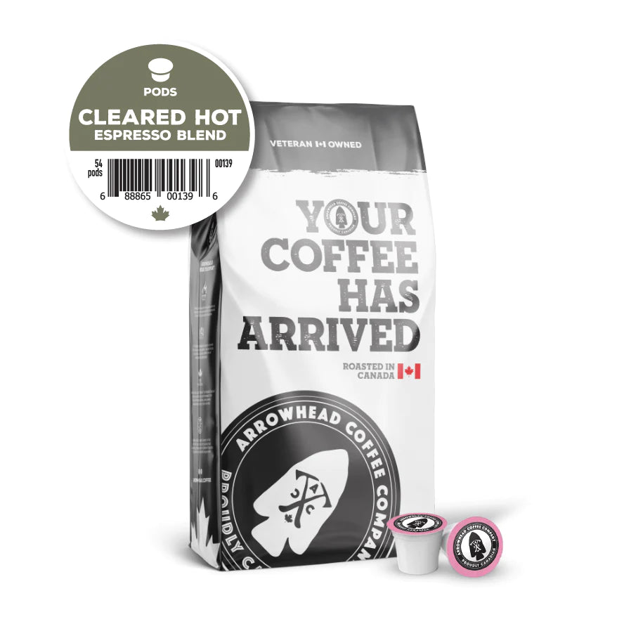 Arrowhead Cleared Hot Blend; Pods - 54 Cups – Hunters Headquarters Canada
