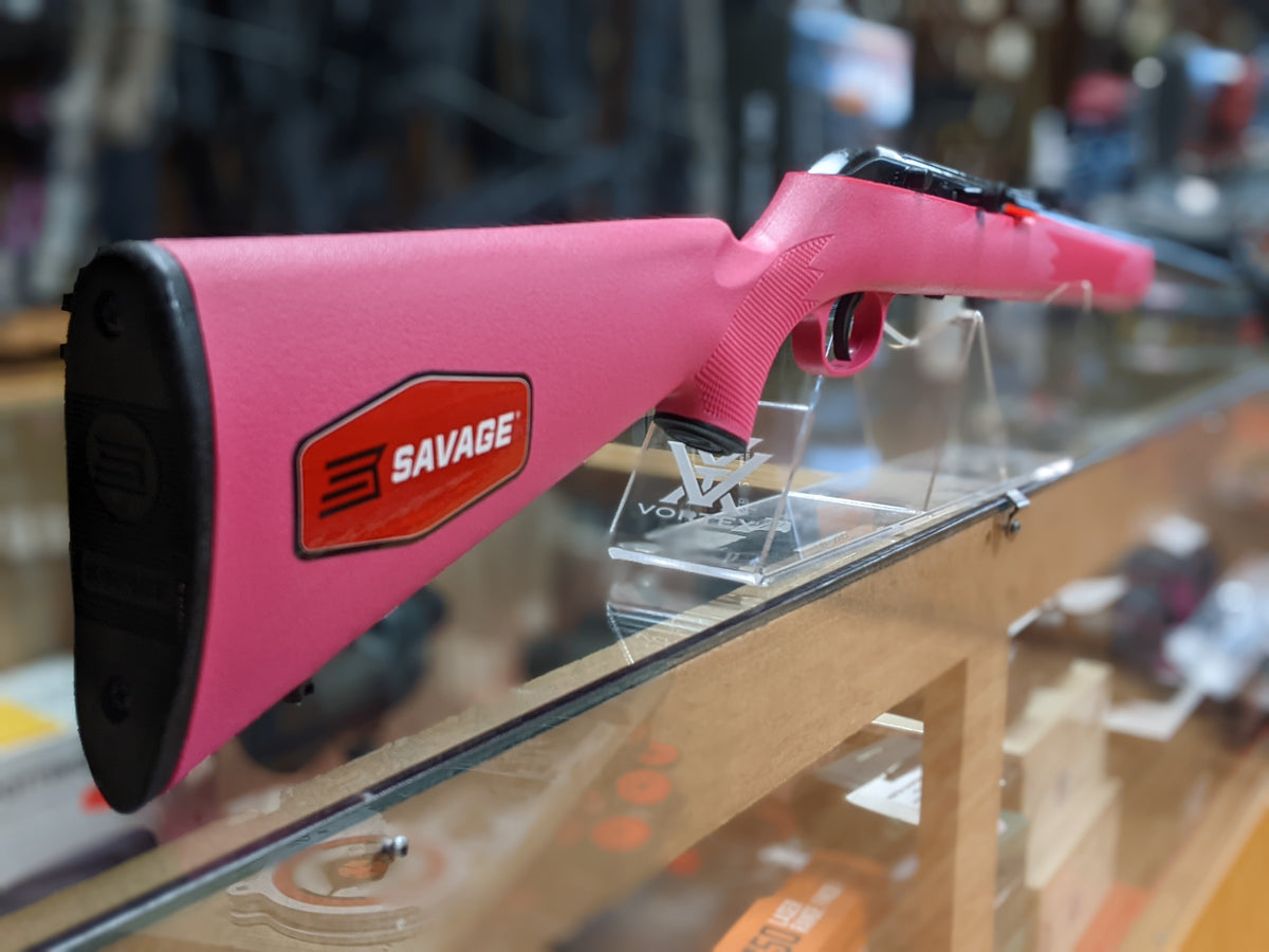 Savage 64 F SYNTHETIC .22 LR, 21" BBL 10 Shot - PINK – Hunters ...