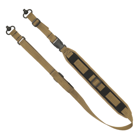 Grovtec QS 2-POINT SENTINEL SLING COYOTE W/PUSH BUTTON SWIVELS GRO-GTS ...