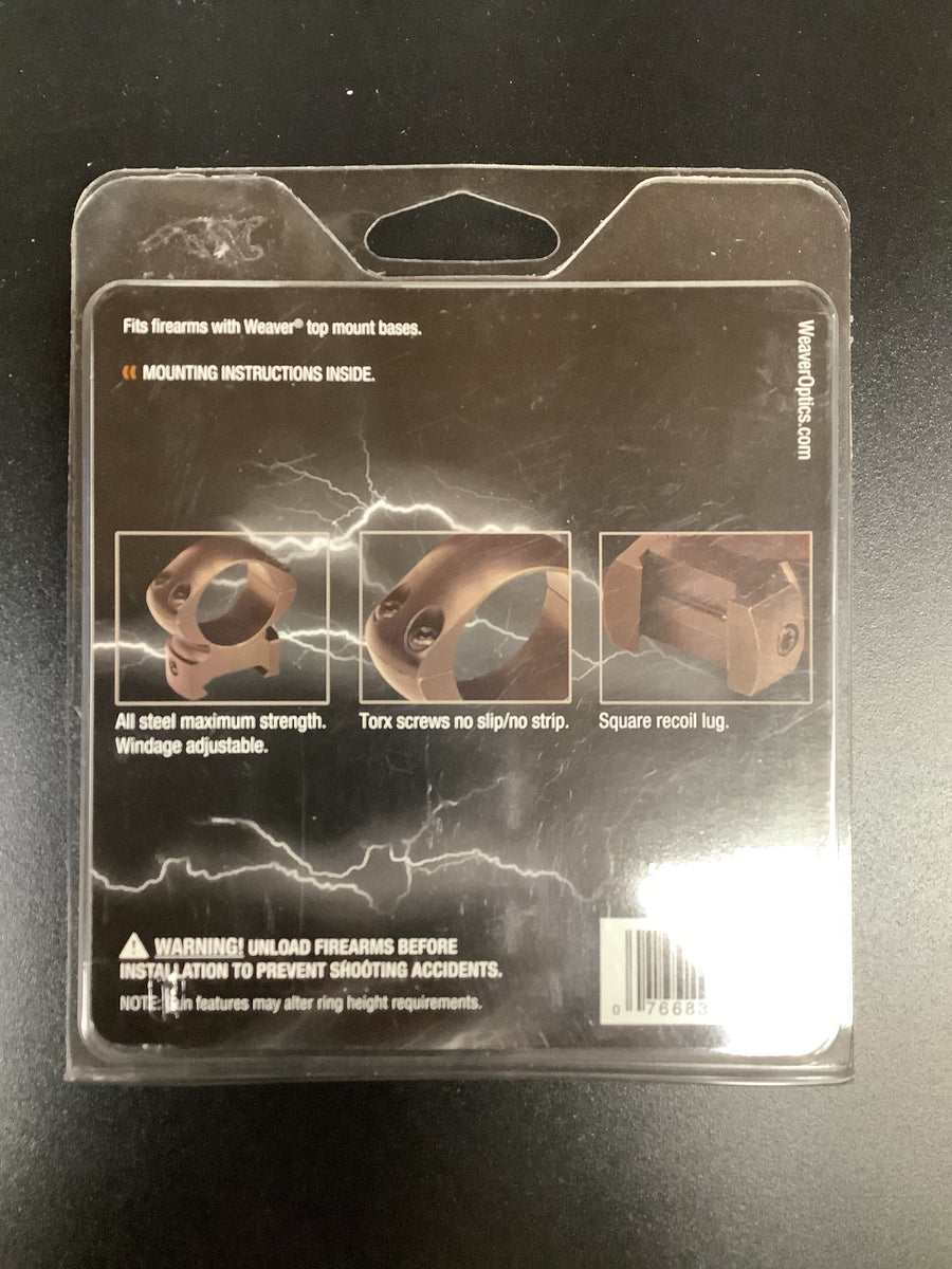 Weaver 49320 Grand Slam 1” High Scope Rings – Hunters Headquarters Canada