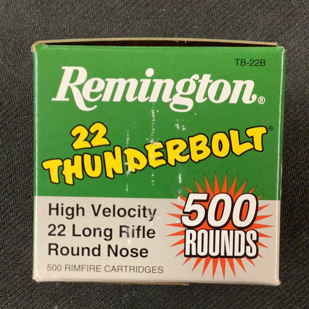 Remington Thunderbolt .22 lr 40gr 500 pack – Hunters Headquarters Canada