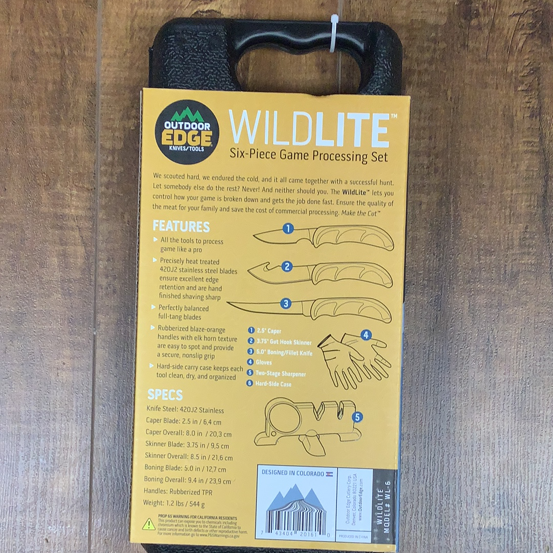 Outdoor edge 6 pc game processing knife set – Hunters Headquarters Canada