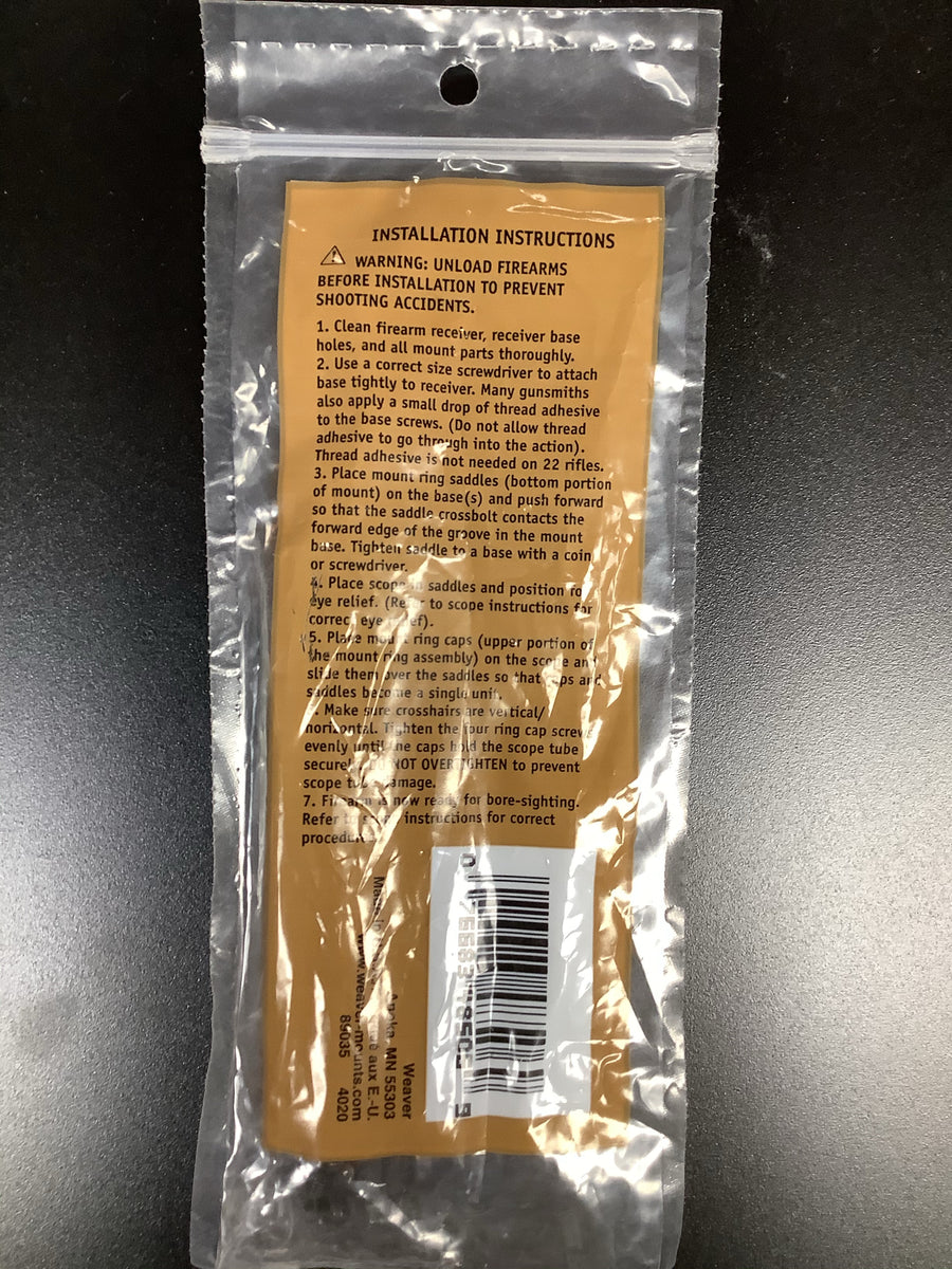 Weaver 93A 48506 Benelli Scope Base – Hunters Headquarters Canada