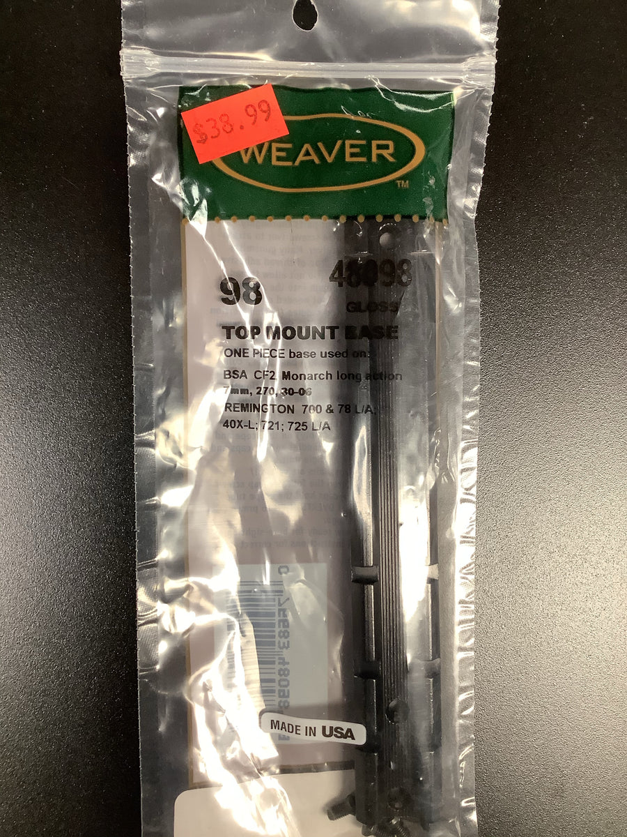 Weaver 98 48098 Remington 700 Scope Mount Base – Hunters Headquarters ...