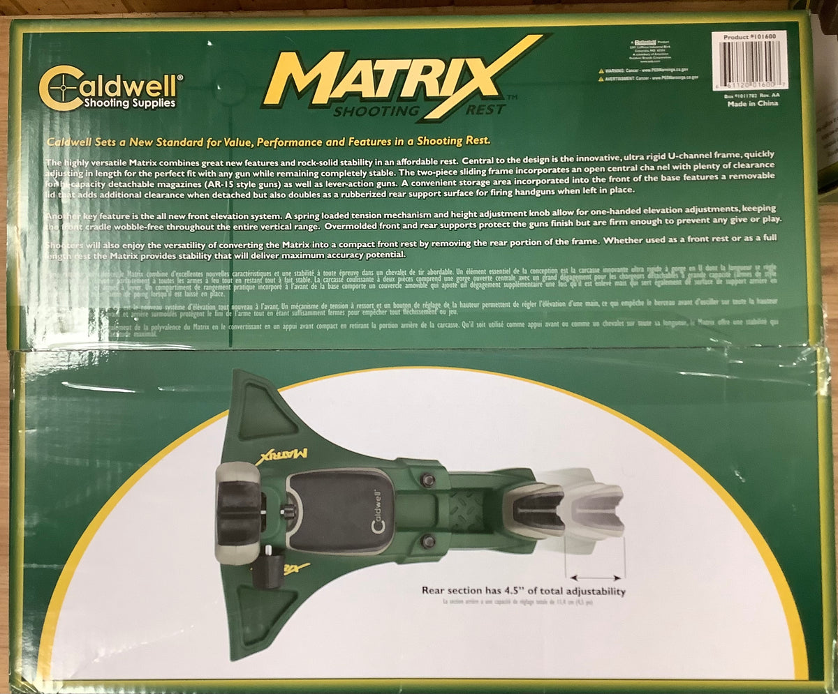 Caldwell Matrix Shooting Rest – Hunters Headquarters Canada