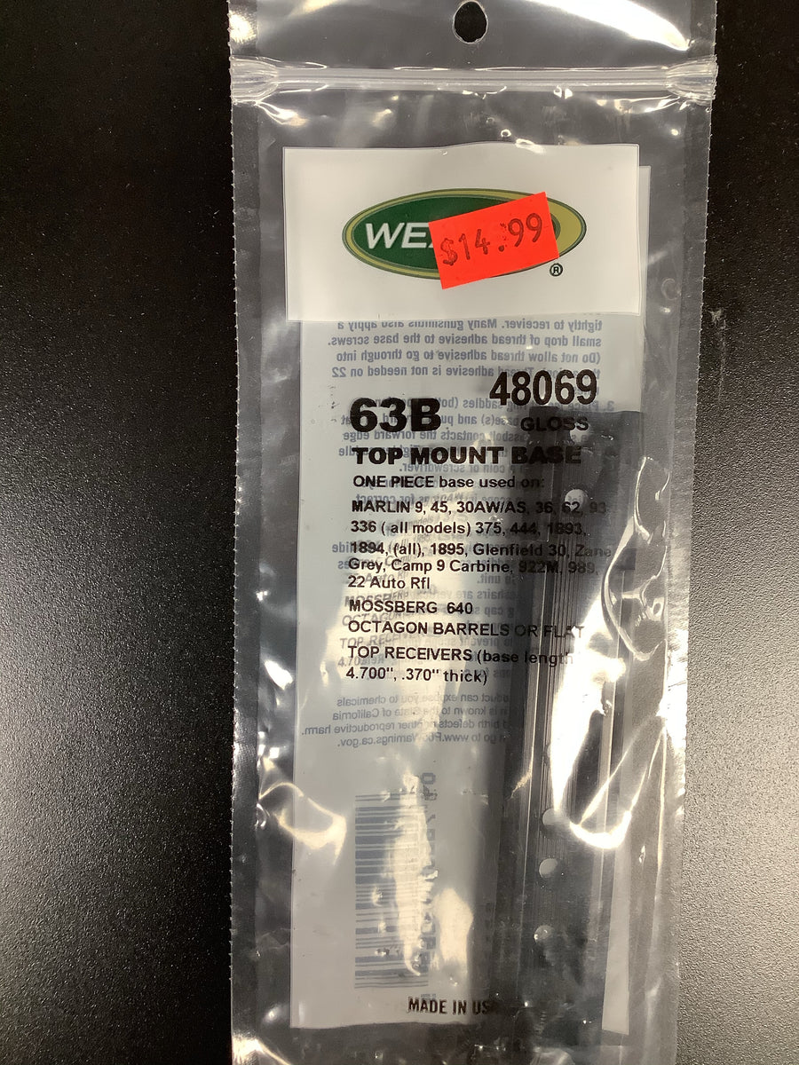 Weaver 63B 48069 Marlin Scope Mount Base – Hunters Headquarters Canada