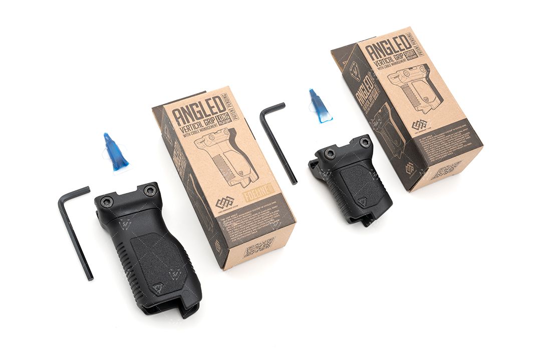 Strike Ind Angled Forward Grip for picatinny rail - long, black ...